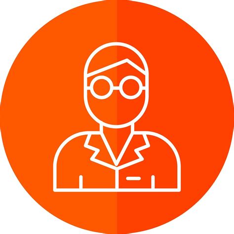 Scientist Line Red Circle Icon 39256637 Vector Art At Vecteezy