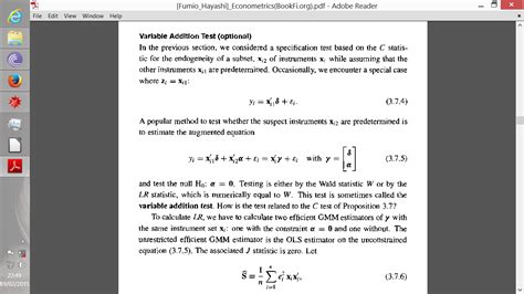 Regression On A Variable Addition Test Cross Validated