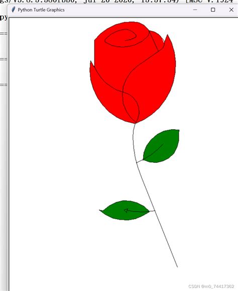 用python画玫瑰花 csdn博客