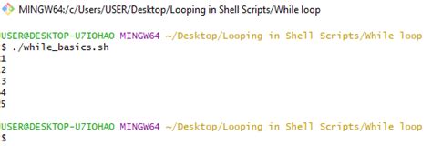 For And While Loop In Shell Scripts