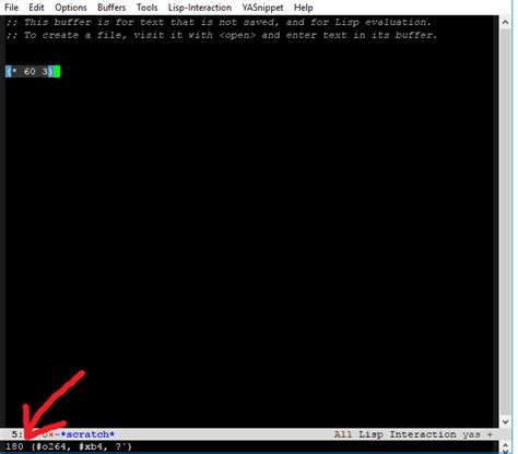 Insert Result Of Arithmetic Evaluation In Buffer Not Echo Area