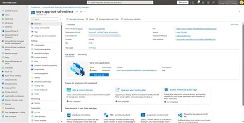 Redirect Avd Url With A Static Web App