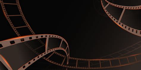 오래된 영화 배경입니다 필름 스트립이 있는 벡터 그림입니다 3d 아이소메트릭 스타일 디자인 요소 템플릿 영화제 배너 또는 배경