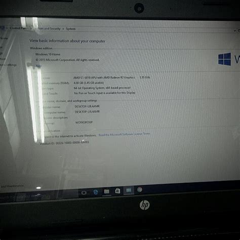AMD E APU With AMD Radeon R Graphics Ghz Gb Ram Gb Hard Disk Bit Based Processor