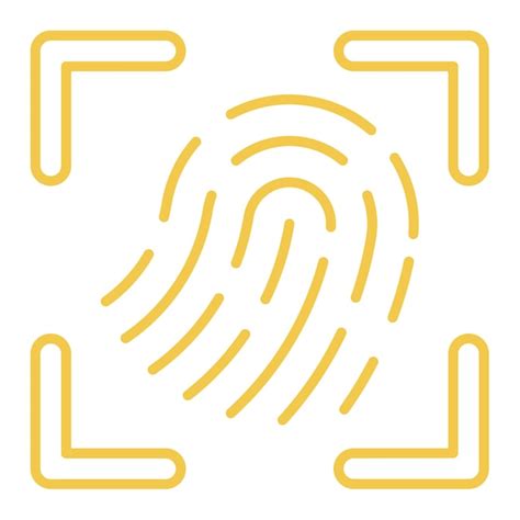 Premium Vector Fingerprint Scan Icon