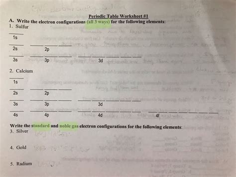 Periodic Table Worksheet 1 Cabinets Matttroy