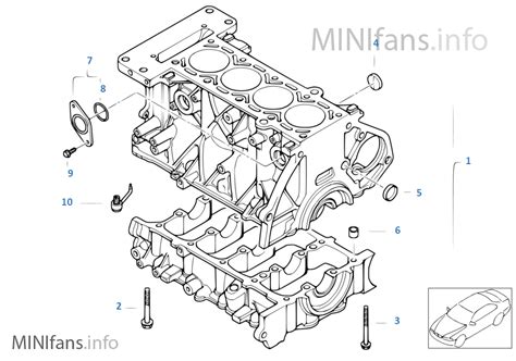 Engine Block Mini Mini R53 Cooper S W11 Europe