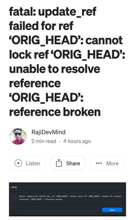 fatal error unable to lock head in git can make you loose code you work days to achieved