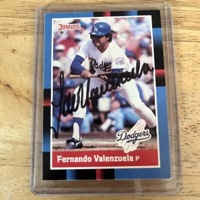 Fernando Valenzuela 1988 Donruss Signed Autograph Baseball Card 53