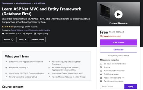 Learn Aspnet Mvc And Entity Framework Database First