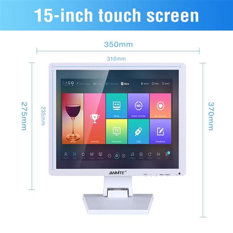 Anmite 15 Touch Tft Lcd Monitor Pc Capacitiveresistive Touch Screen