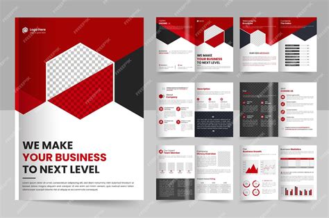 Premium Vector Corporate Brochure Editable Template Layout Business