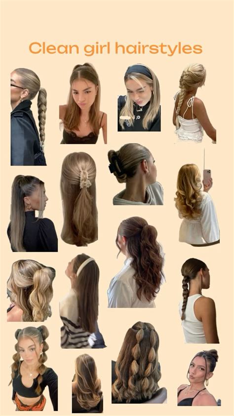 Clean Girl Hairstyles 🤍🎀 Long Hair Styles Diffrent Hair Styles Girl