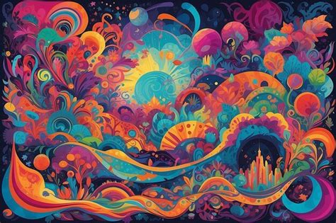 Premium Photo Technicolor Dream