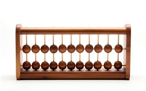 Premium Ai Image Wooden Abacus Counting Tool On White Background