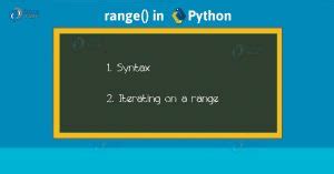 Python Range Range Function In Python DataFlair