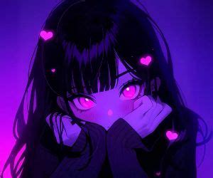 Pink Hearts Anime Girl Live Wallpaper