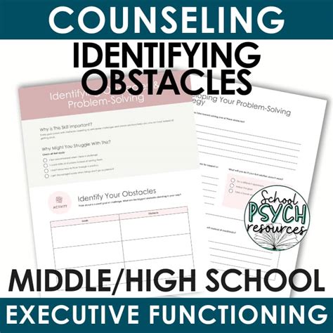 Identifying Obstacles And Problem Solving Executive Functioning Counseling