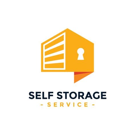 Self Storage Logo Design Template Safe Royalty Free Vector