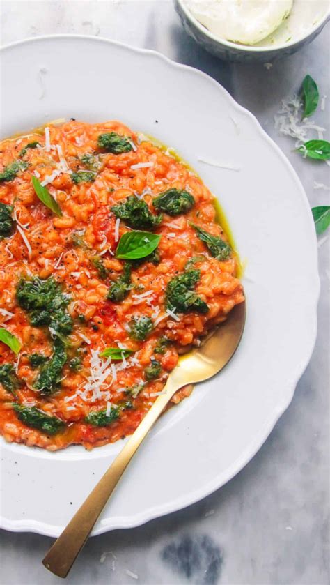 Cheesy Tomato One Pot Orzo Risotto Orzotto Dished By Kate