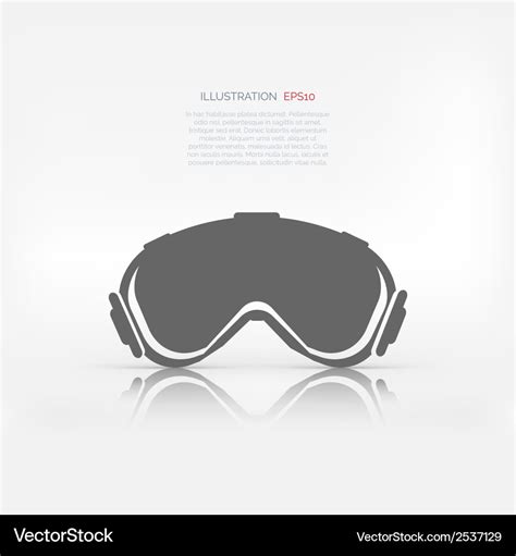 Ski Goggles Royalty Free Vector Image Vectorstock