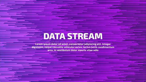 Abstract Purple Big Data Flow Stream Visualization Stock Illustration Illustration Of Vector