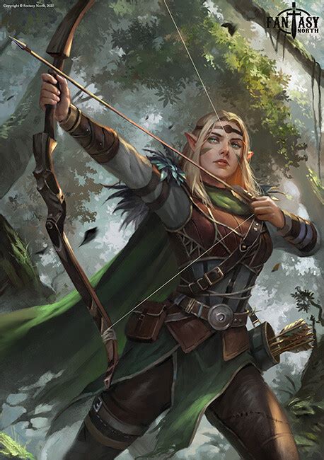 Artstation Fantasy North Aelwyn Alorr Wood Elf Ranger Maerel
