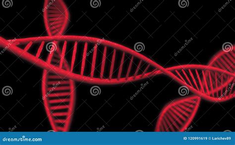 Abstract Red DNA Background Technology Concept Stock Illustration Illustration Of Render