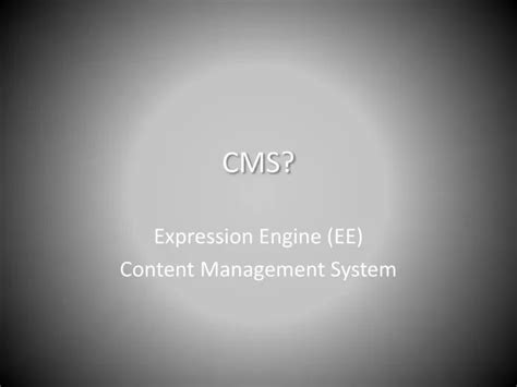 PPT CMS PowerPoint Presentation Free Download ID