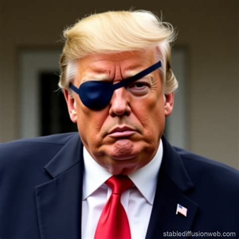 Donald Trump With Eyepatch Stable Diffusion Online