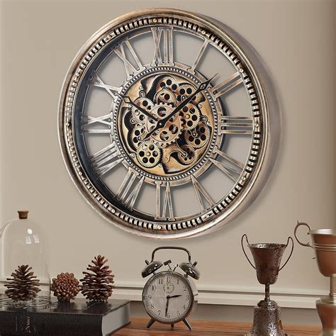 15 Industrial And Steampunk Wall Clocks With Real Moving Gears