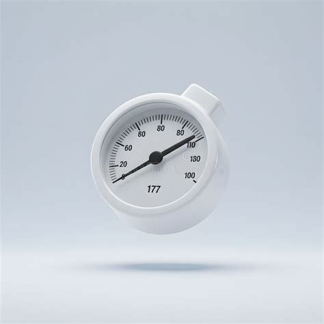 White Analog Gauge Minimalist Design Stock Illustration Illustration Of Object Meter 370719154