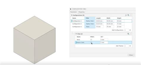 configurations in autodesk fusion everything you need to know fusion