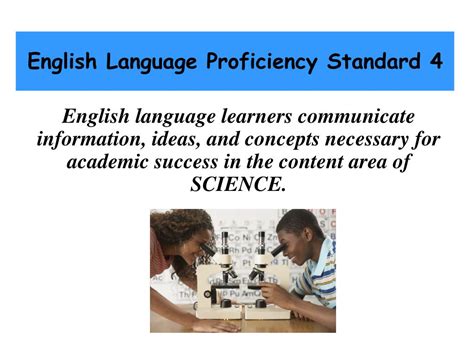 PPT English Language Proficiency Standards ELPS For English Language Learners ELLs
