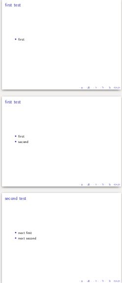 beamer how to break the general instruction of