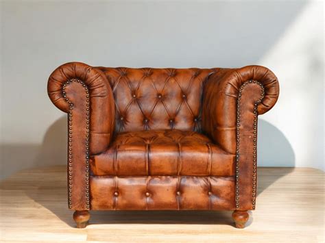 Buff Leather Sofa Navyani Arts