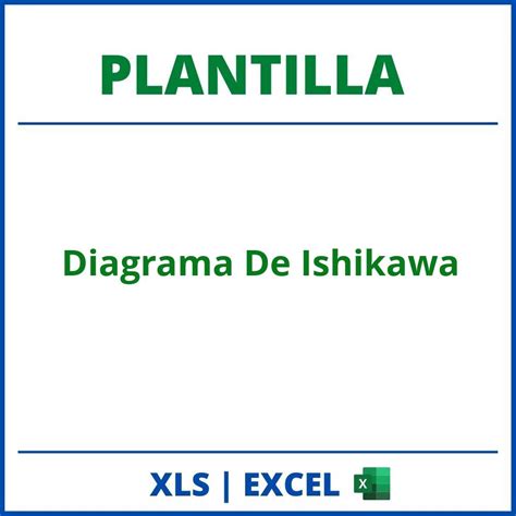 Plantilla Diagrama De Ishikawa Excel Planilla Formato
