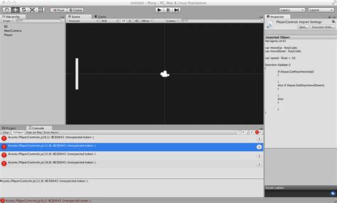 Help With Javascript For Brackeys Pong Tutorial Unity Engine Unity Discussions