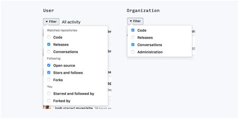 Github Muangithub Dashboard Web Extension Filter Events On Github