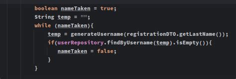 Java Spring Boot How To Generate Unique Username Based On Name