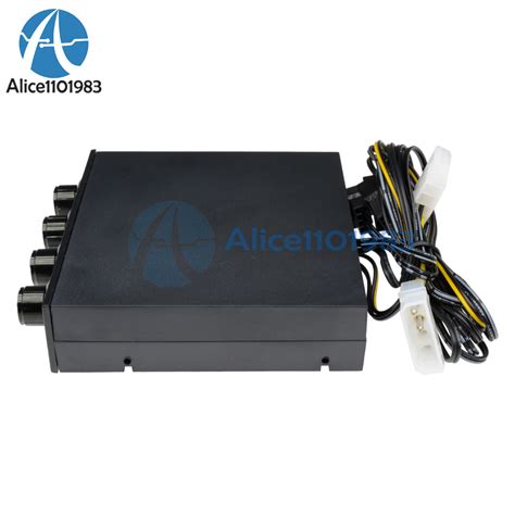 3 5 PC HDD CPU 4 Channel Fan Speed Controller Control Led Cooling Front Panel EBay