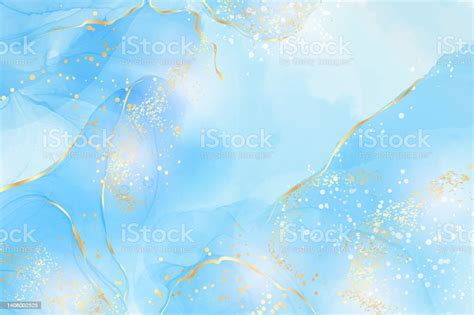 흰색 선과 브러시 얼룩로얄 시안 민트 액체 대리석 수채화 배경 청록색 대리석 알코올 잉크 그리기 효과 벡터 일러스트 배경 수채화 결혼 초대장 금색에 대한 스톡 벡터 아트 및