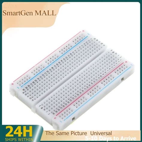 Smartgen Mall 1 Pcs New 400 Tie Points Solderless Pcb Breadboard Mini Universal Test Protoboard