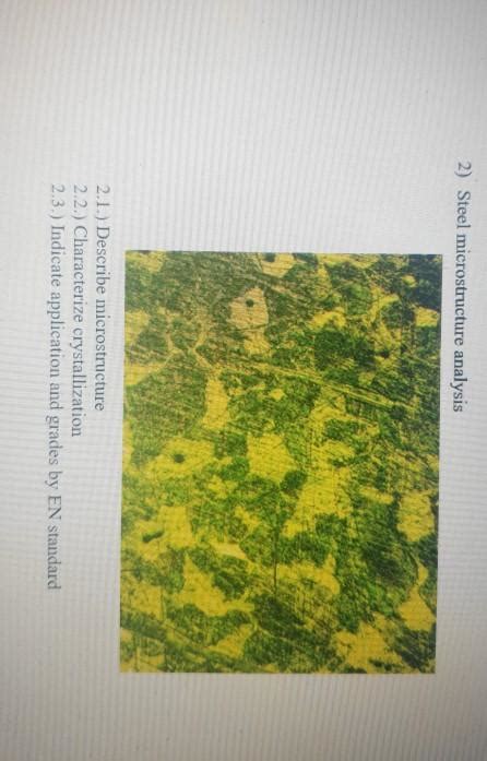 Solved Task Steel Microstructure Analysis Chegg