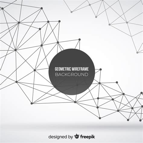 Free Vector Geometric Wireframe Background