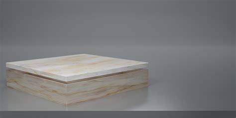 회색 또는 은색 검은색 바탕에 흰색 대리석으로 만든 3d 렌더링 큐브 연단 제품을 보여주기 위한 빈 디스플레이 또는 클린룸 텍스트를 위한 복사 공간이 있는 연단을 위한