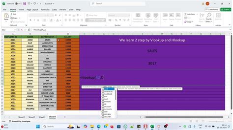 Vlookup And Hlookup Formula Use Kre Excel Mai Vlookup Vlookupfunction Youtube