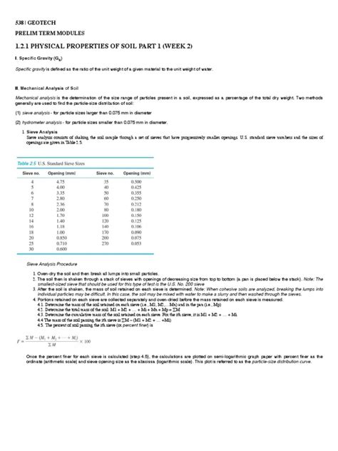 Module 2 Geotechnical Engineering 1 Pdf Particle Size Distribution Physical Sciences