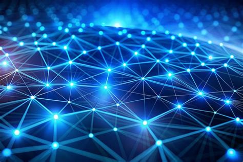 Futuristic Neural Mesh Abstract 3d Illustration Premium Ai Generated Image