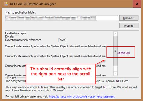 core 3 0 desktop api analyzer resize issue · issue 698 · microsoft dotnet apiport · github